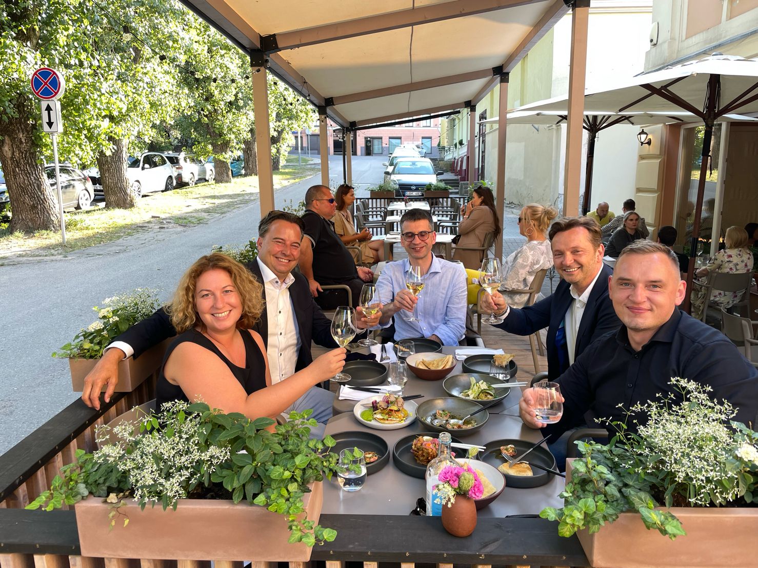 Cena para hablar de nuestra colaboración con Vilnius
